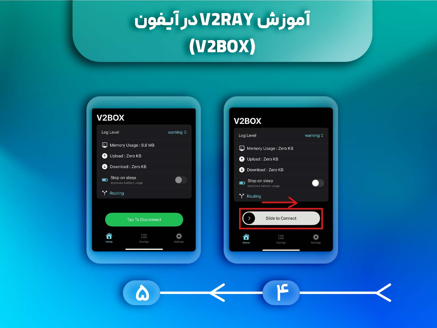 بوم پینگ – آموزش V2box آیفون (اشتراک اختصاصی)